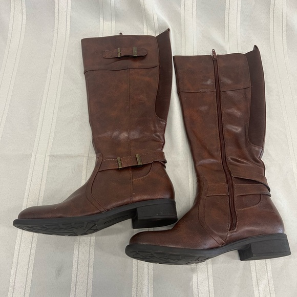 Wear Ever | Shoes | Wear Ever Richie Womens Brown Tall Riding Boots ...